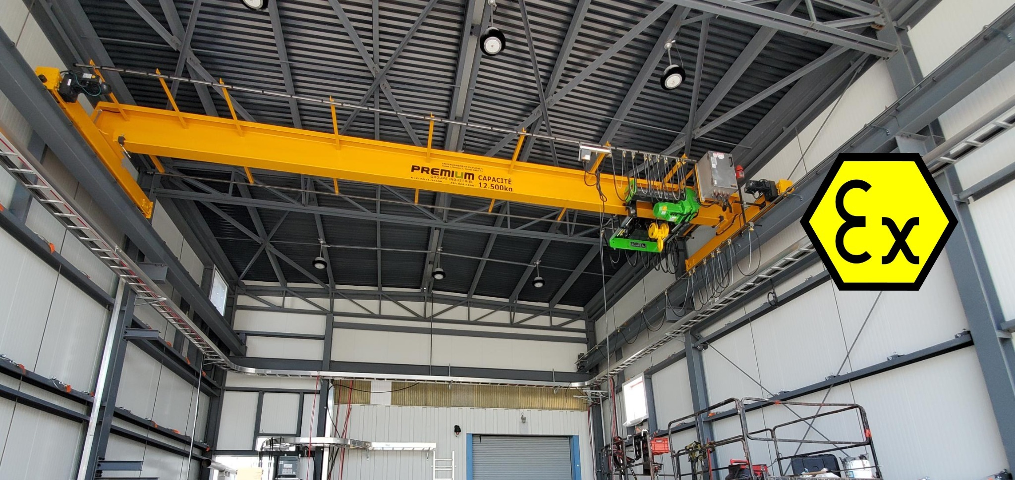 Ponts roulants antidéflagrants fabriqués au Québec